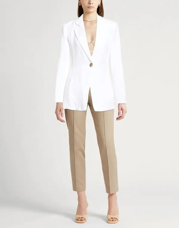 Emporio Armani Viscose Linen Single-breasted Blazer