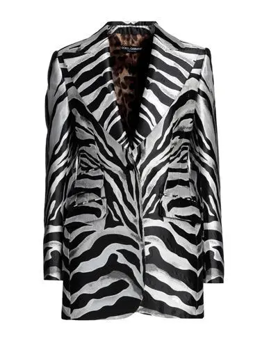 Dolce & Gabbana Jacquard Blazer With Zebra Stripes