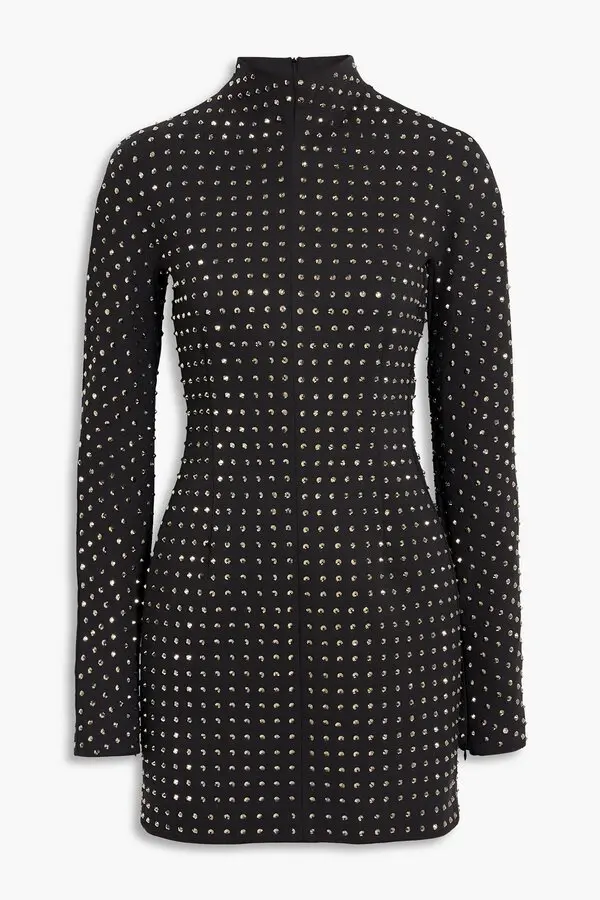 Sportmax Regno Studded Jersey Mini Dress In Black - 65% Off | Editorialist