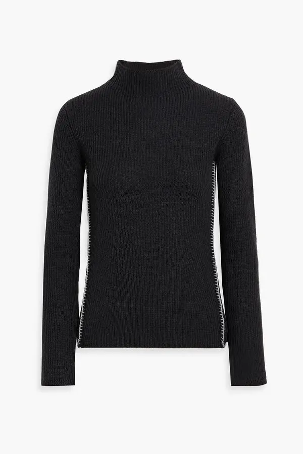 Sportmax Ribbed Wool Turtleneck Sweater