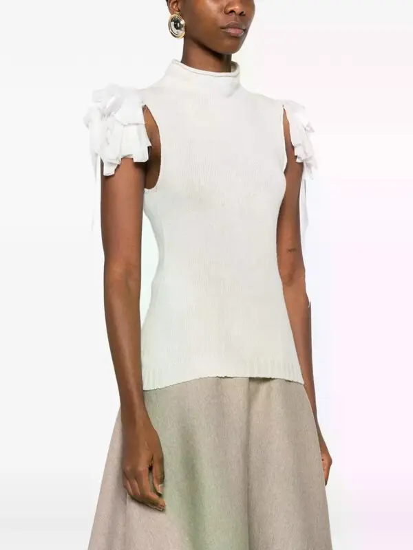 Alberta Ferretti Ruffled Detail Top