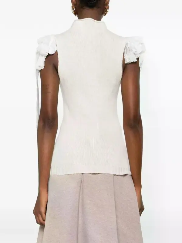 Alberta Ferretti Ruffled Detail Top