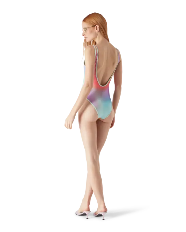 Casablanca Glass Gradient One-piece Swimsuit - Multicolor