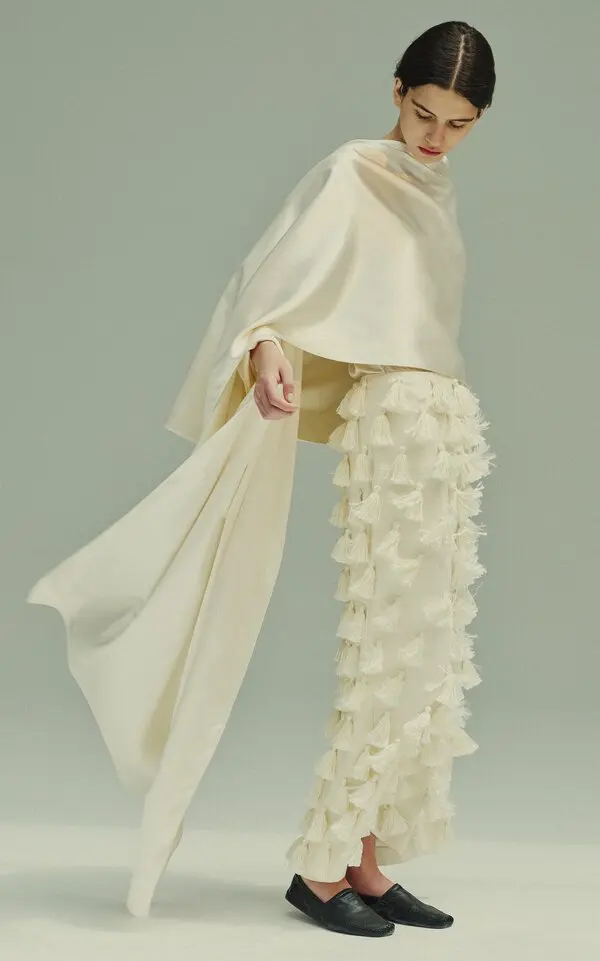 HEIRLOME Adau Silk Top - Ivory