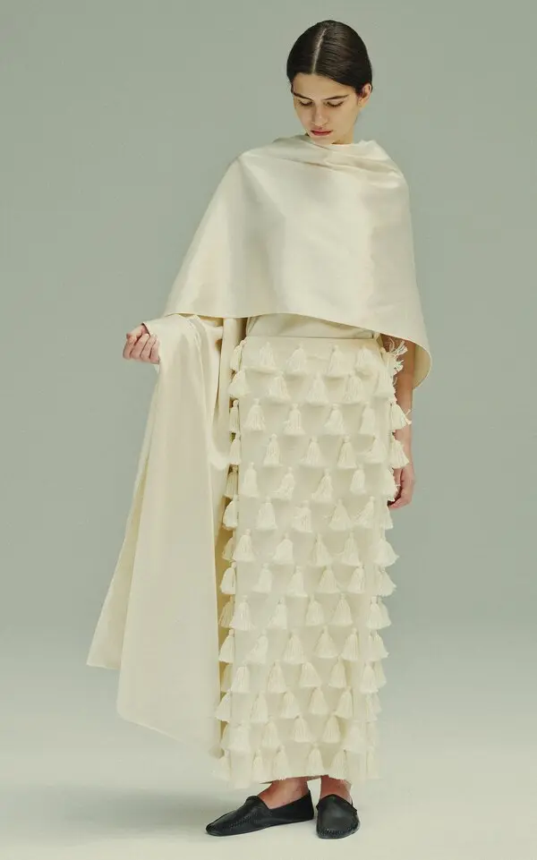HEIRLOME Adau Silk Top - Ivory