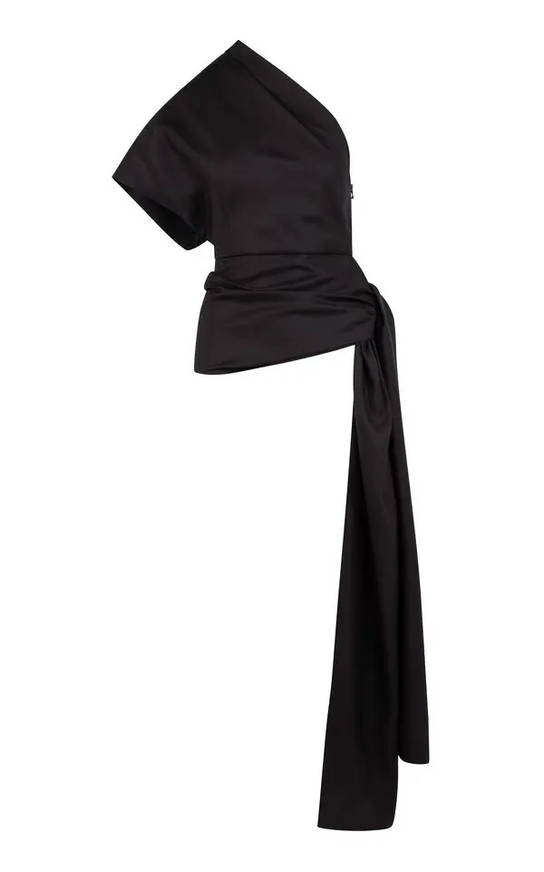 HEIRLOME Marianne One-shoulder Silk Top