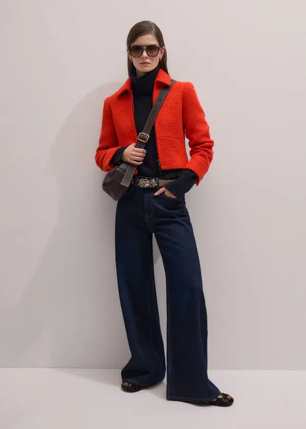 ME+EM Cashmere Raglan Jumper - Navy