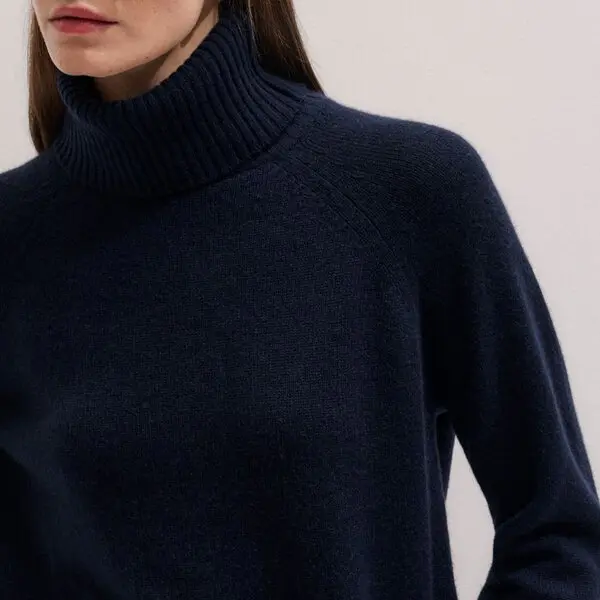 ME+EM Cashmere Raglan Jumper - Navy