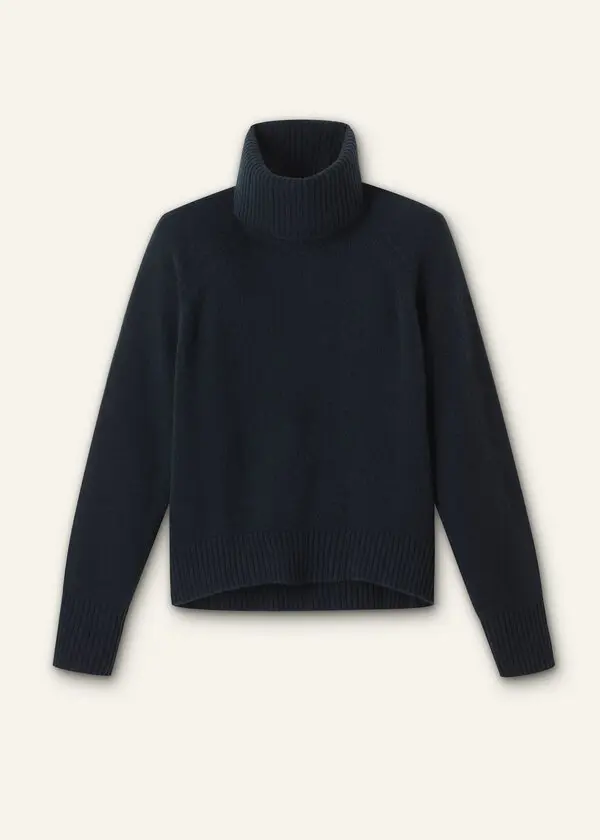 ME+EM Cashmere Raglan Jumper - Navy