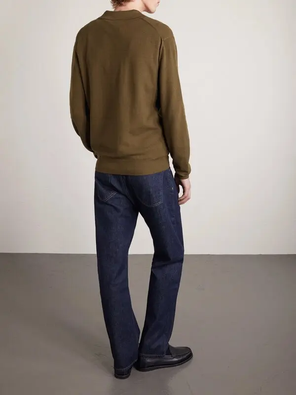 TOM FORD Silk And Cotton-blend Piqué Polo Shirt
