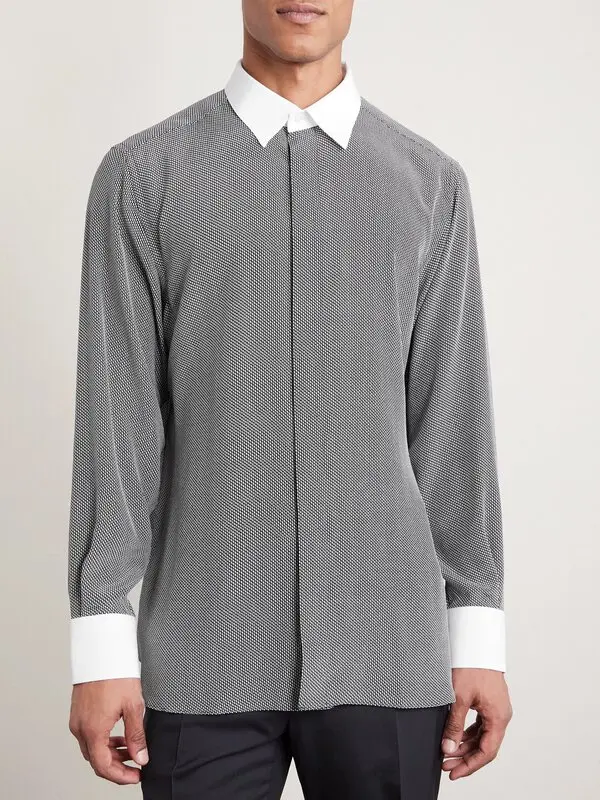 TOM FORD Printed Silk Shirt