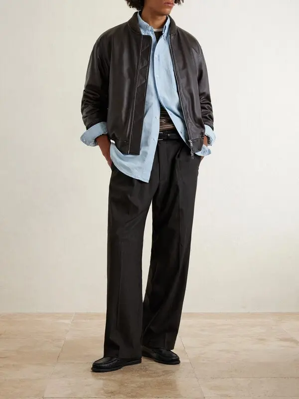 Barena Venezia Button-down Collar Linen And Cotton-blend Chambray Shirt