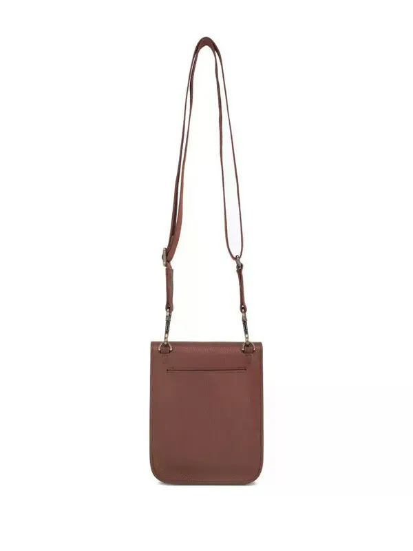 Akris Mini Anouk Leather Crossbody Bag - Brown