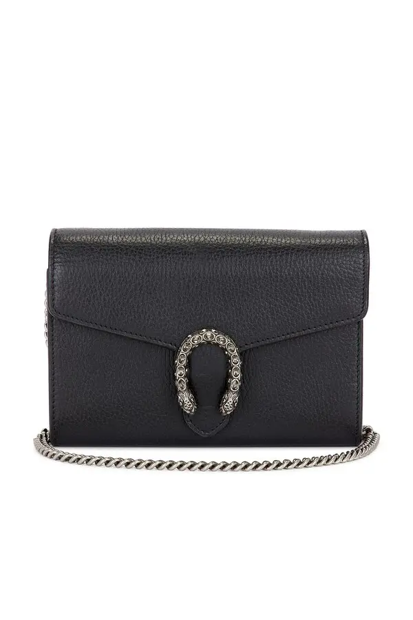 Gucci Dionysus Wallet On Chain - Black