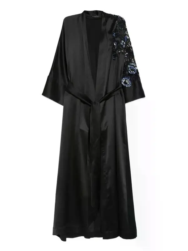 Carine Gilson Embroidered Robe - Black