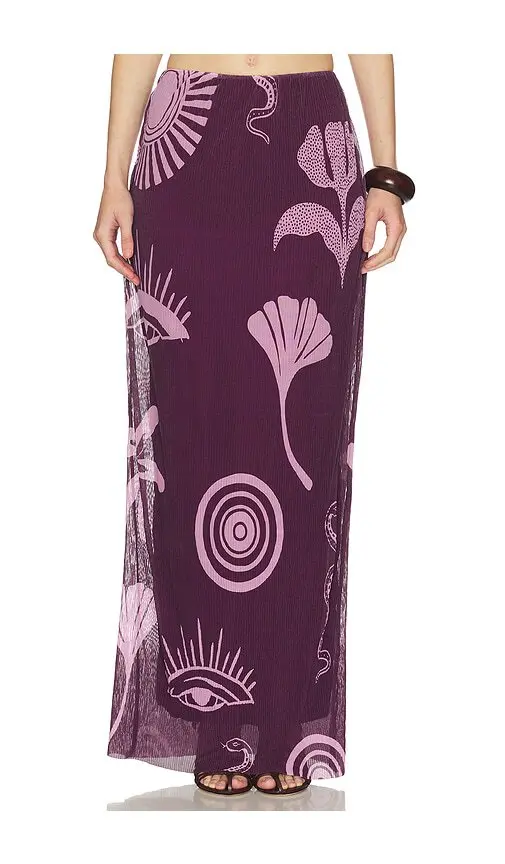 CALA DE LA CRUZ Vela Skirt - Isis Plum