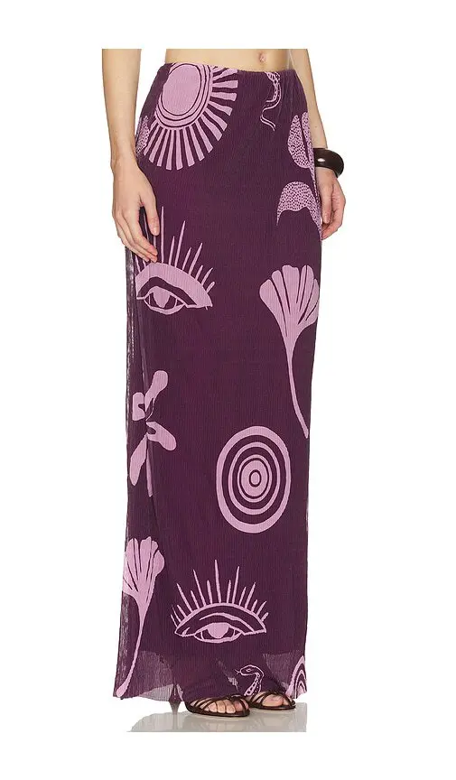 CALA DE LA CRUZ Vela Skirt - Isis Plum