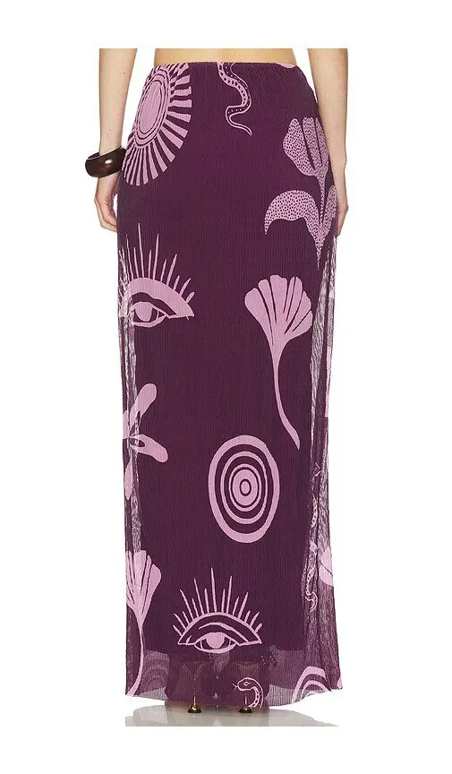 CALA DE LA CRUZ Vela Skirt - Isis Plum