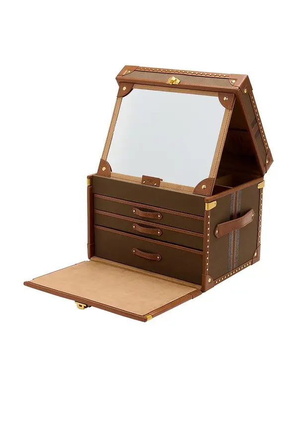 Wolf Ida Trunk Jewelry Box - Khaki