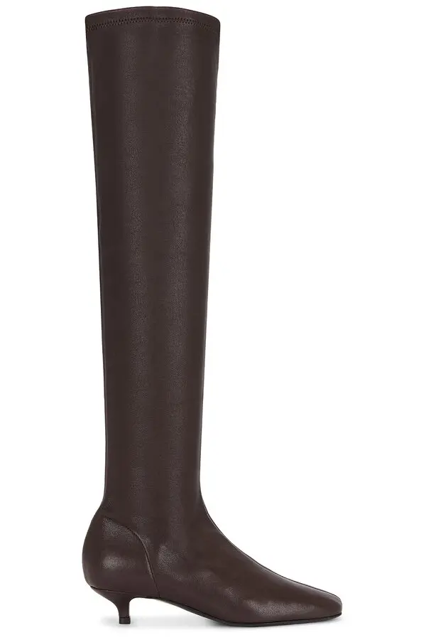 TOTEME Day Nappa Knee High Boots - Brown