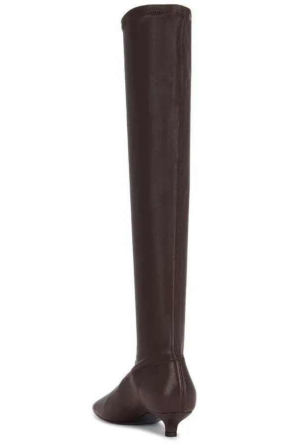 TOTEME Day Nappa Knee High Boots - Brown
