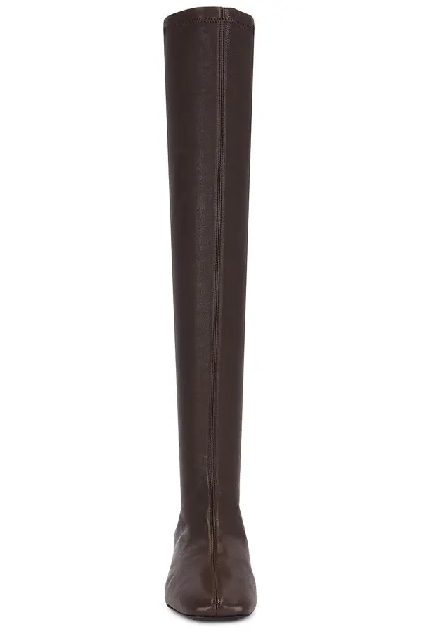 TOTEME Day Nappa Knee High Boots - Brown
