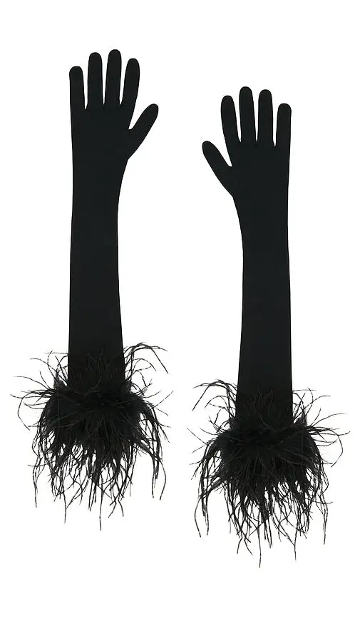 BRONX AND BRONCO Long Spandex Gloves - Black