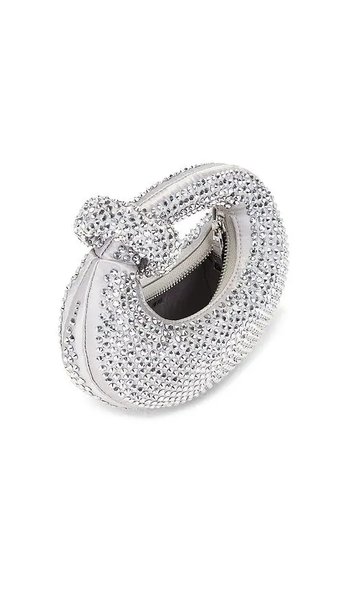 Jw Pei Abacus Artificial Crystal Mini Bag - Silver