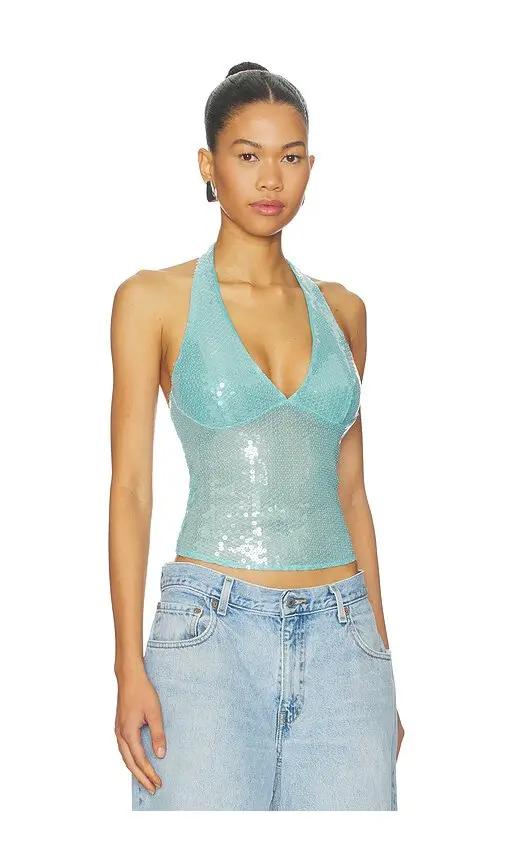 Free People Dance Til Dawn Halter Top