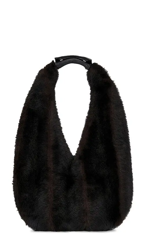 Apparis Colette Shaved Mink Fur Bag - Noir Multi