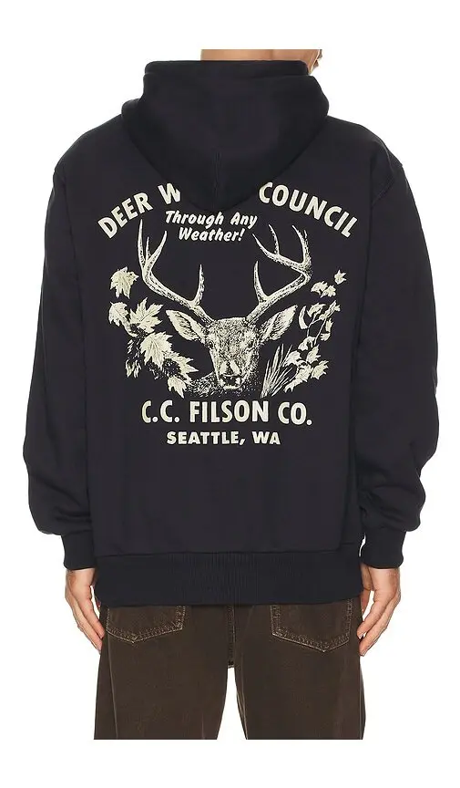 Filson Prospector Graphic Hoodie - Night Sky & Buck