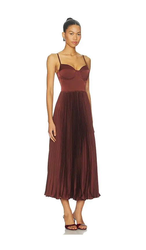 Astr The Label Fit & Flare Midi Dress
