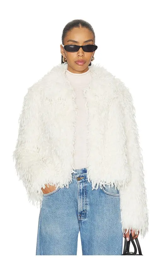 UNREAL FUR Swan Lake Jacket - Coconut