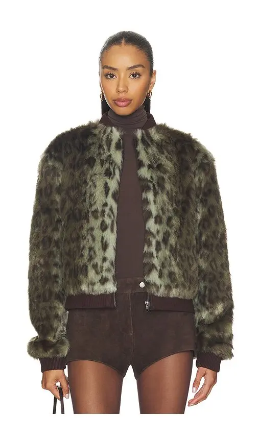 UNREAL FUR Foliage Faux Fur Jacket