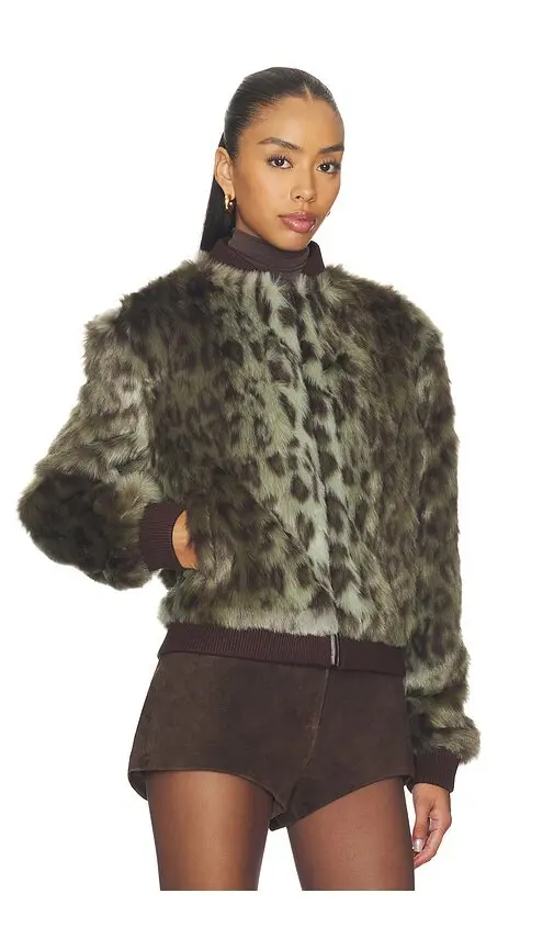 UNREAL FUR Foliage Faux Fur Jacket