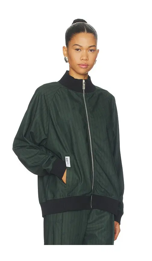Gcds Triacetate Pinstripe Track Jacket