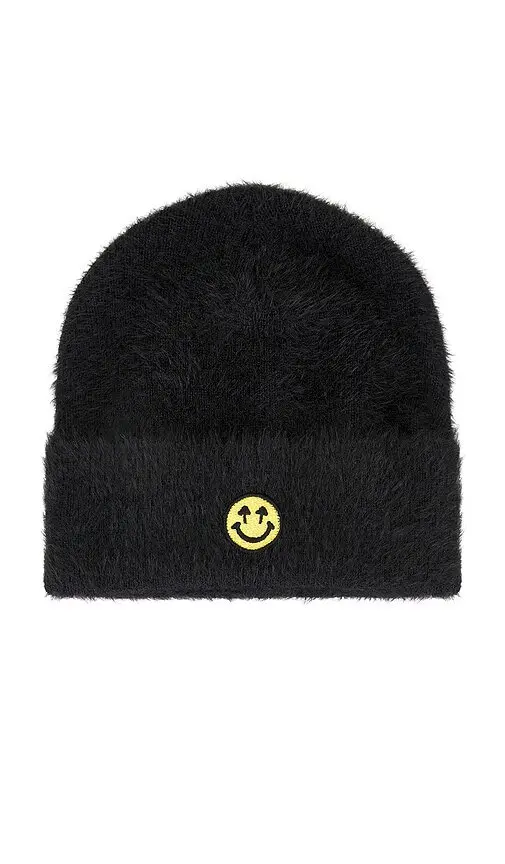 HAPPY CAPS Furry Beanie - Black