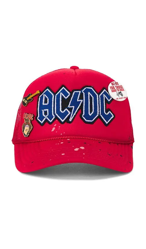 MadeWorn Ac/dc Trucker Cap - Red