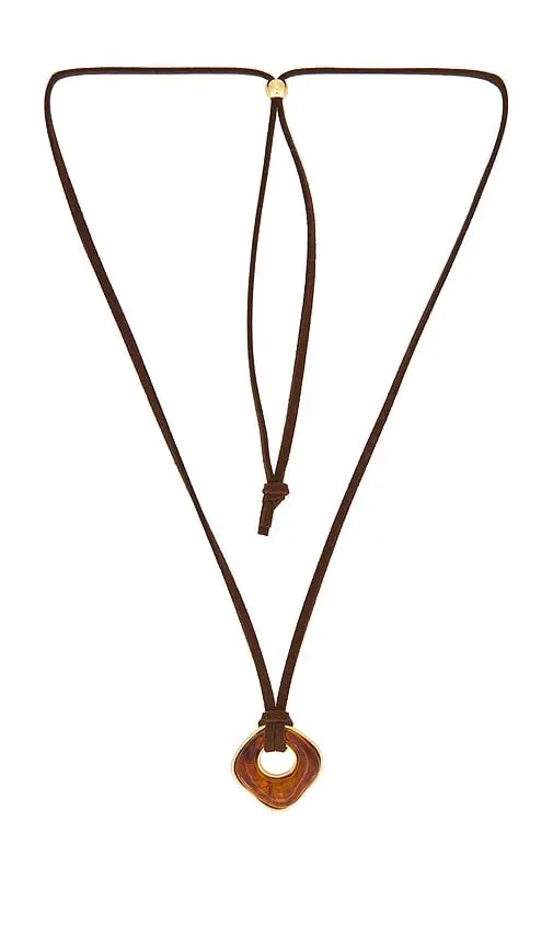 LOVERS AND FRIENDS Giselle Rope Necklace - Brown,tort