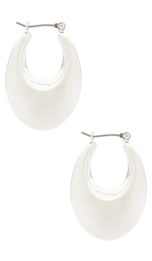 Ettika Chunky Oval Hoop Earrings