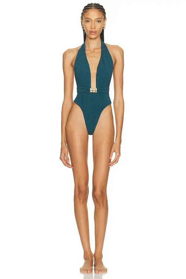 LA PORTE Bianca One Piece Swimsuit - Reflecting Pond
