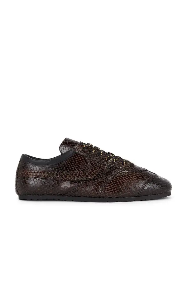 Dries Van Noten Snake Sneaker - Dark Brown