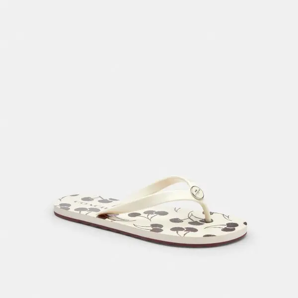 COACH Zayn Cherry Print Flip Flop