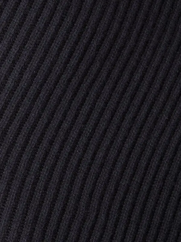 Alaïa Asymmetric Ribbed Wool And Cashmere-blend Skirt