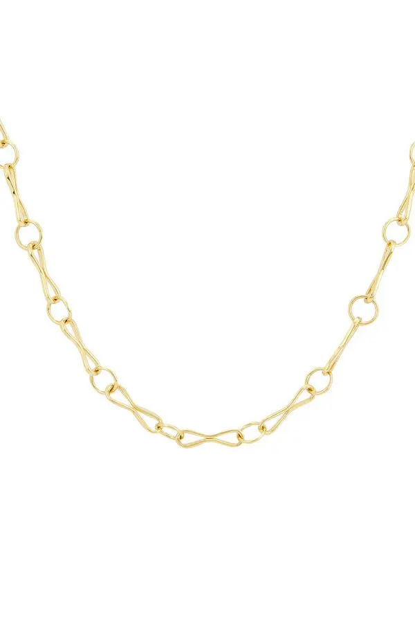 AZLEE Large Motif Chain Lariat Necklace