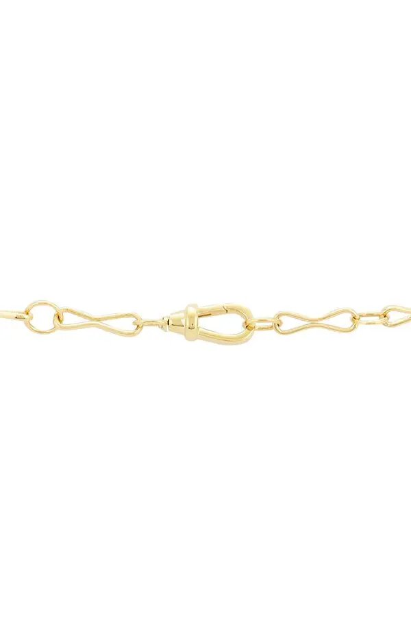 AZLEE Large Motif Chain Lariat Necklace