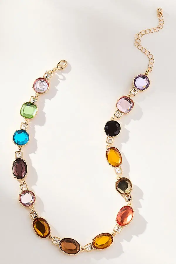 Anthropologie Stone Necklace - Multi