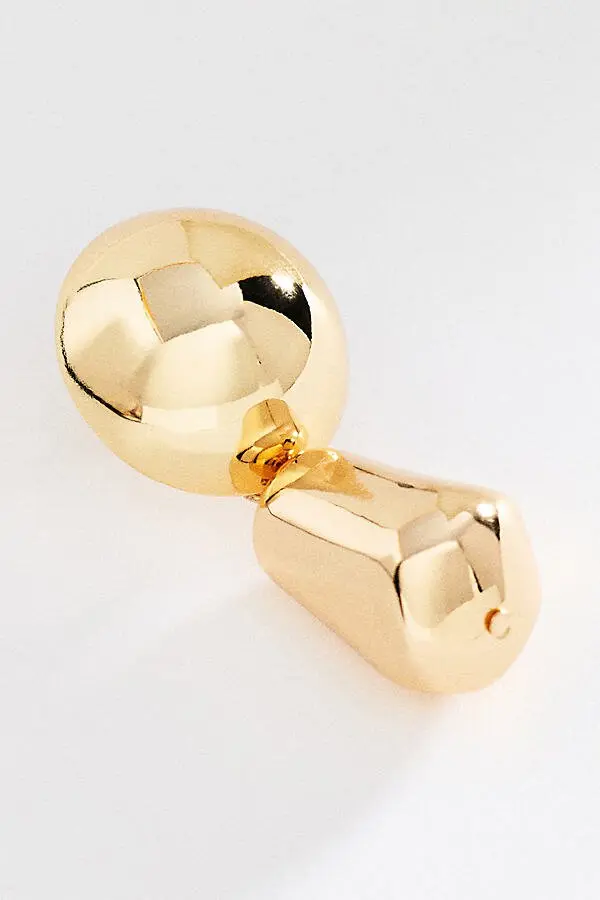 Anthropologie Geo Stack Statement Earrings