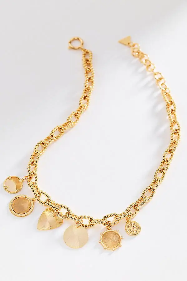 Anthropologie Charm Necklace - Gold