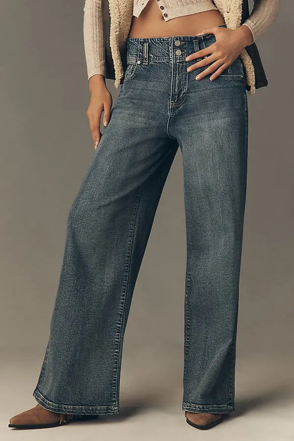Habitual Easton High-rise Wide-leg Jeans - Medium Denim